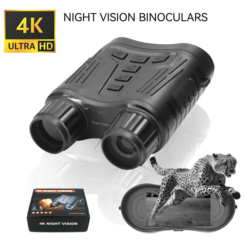 NV2180 Night Vision Binoculars 8X Digital Zoom 3.2" HD 4K 1080P 36MP ...