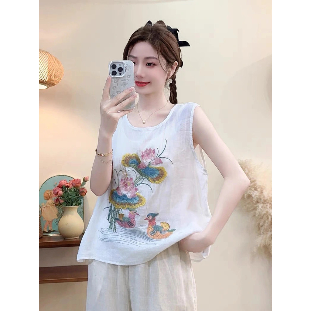 Chinese Style Chinese Style Sling Retro Heavy Industry Embroidered ...