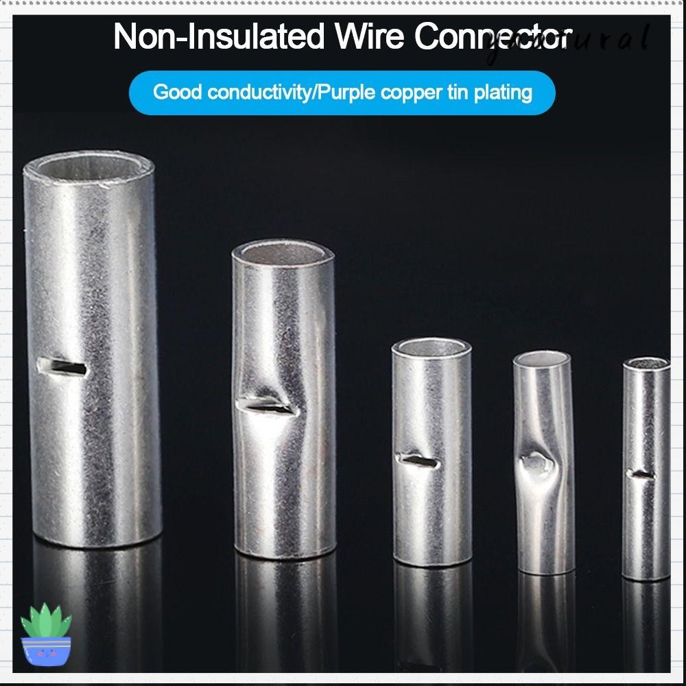 YNATURAL Non-Insulated Wire Connector, Pure Copper Tinned Ferrules ...