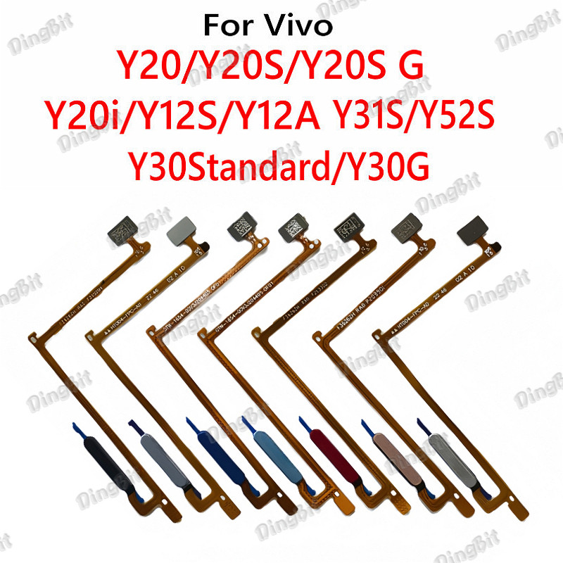 Finger Print Fingerprint Sensor Power Button Flex For Vivo Y20 20i Y12S ...