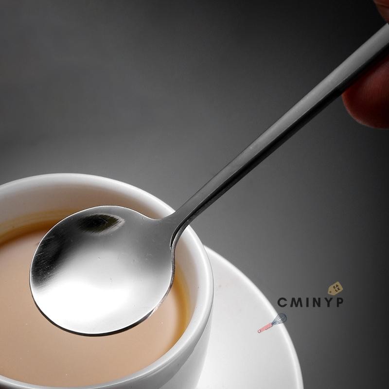 null Long Handled 304 Stainless Steel Coffee Spoon Ice Cream Dessert ...