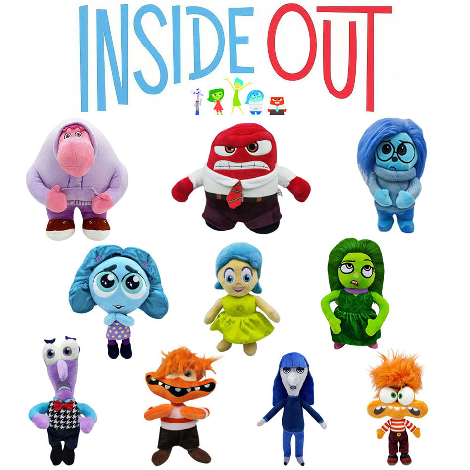 New Inside Out 2 Plush Anxiety Doll Cute Joy Fear Anger Disgust Sadness ...