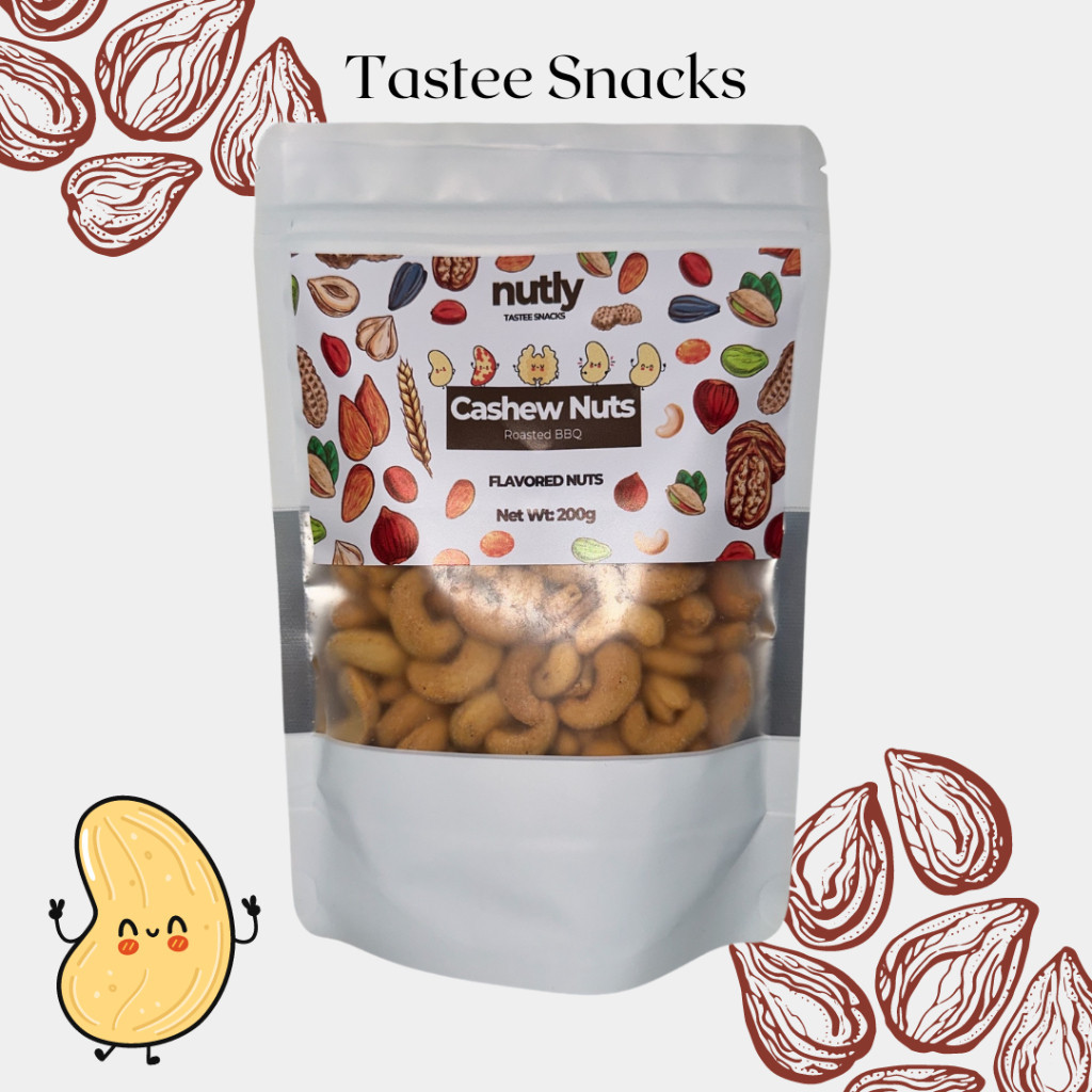 Nutly Cashew Nuts (Roasted BBQ) (200g, 500g) - SJX Food | Shopee ...