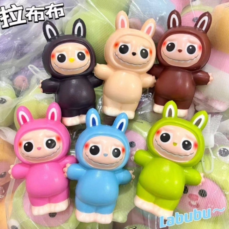 Cute Labubu Squeeze Toy Squishy Decompression Animal Model Kawaii Slow ...