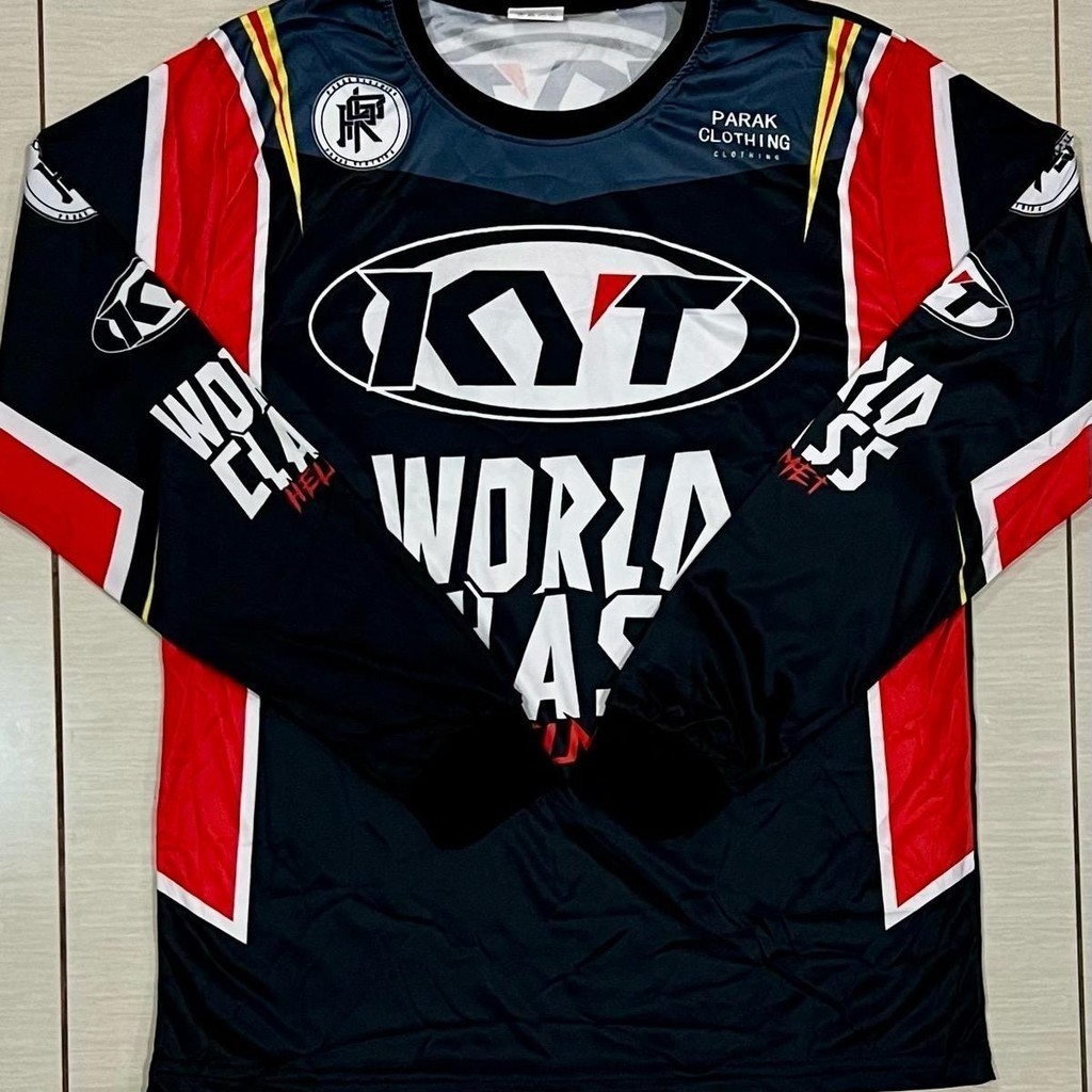 KYT LONGSLEEVE MOTORCYCLE JERSEY IN FULL SUBLIMATION PRINT DRIFIT ...