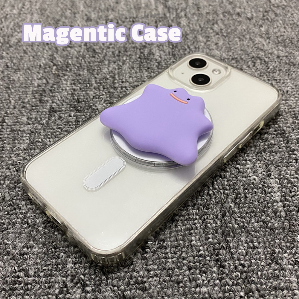 Cartoon Cute Ditto Popsocket Holder Magnetic Accessories Phone Case for ...