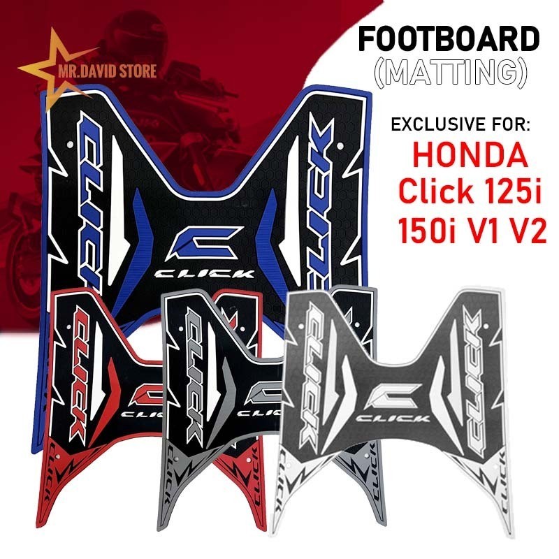 Honda Click Floor Rubber Foot Mats Motorcycle | Shopee Philippines