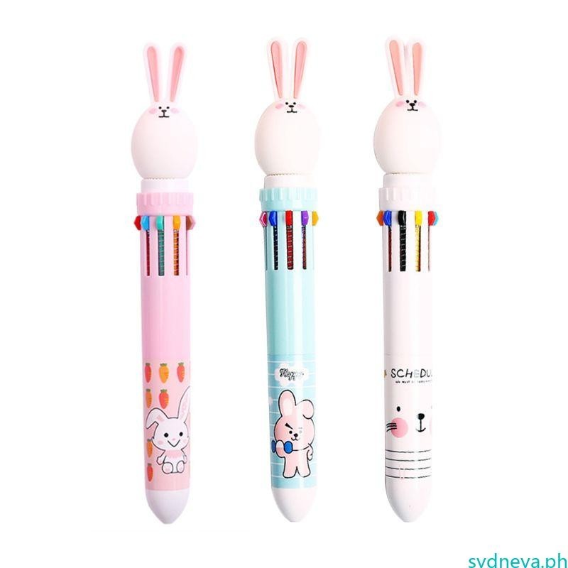 Best 10 Color 0 5mm Cute Cartoon Rabbit Ballpoint Pen Press School ...