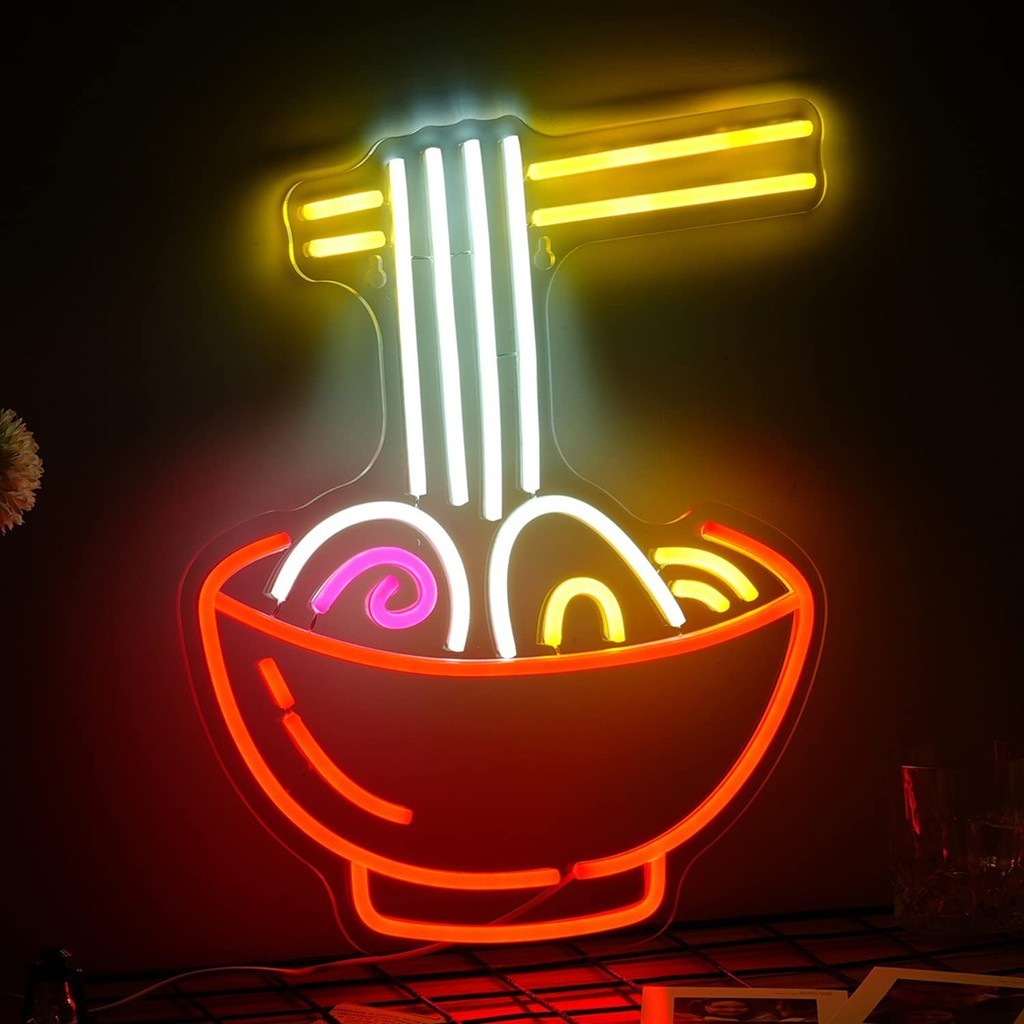 ★Y-Ramen Neon Sign,Ramen Noodle Led Neon Lights for Wall Decor,Neon ...