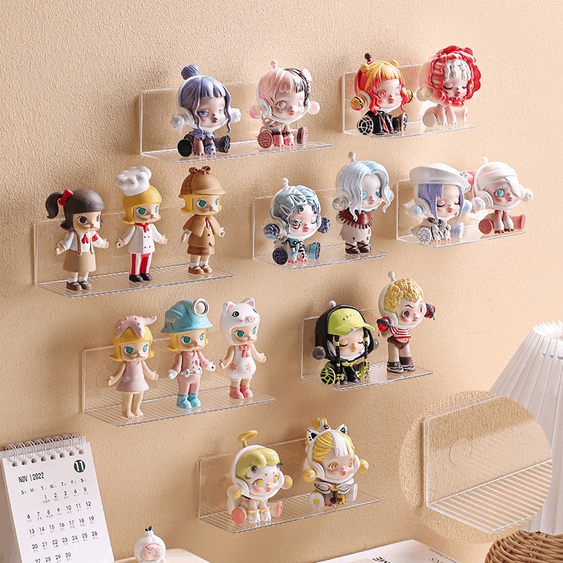 New Wall Mounted Blind Box Storage Display Rack Action Figure Display ...