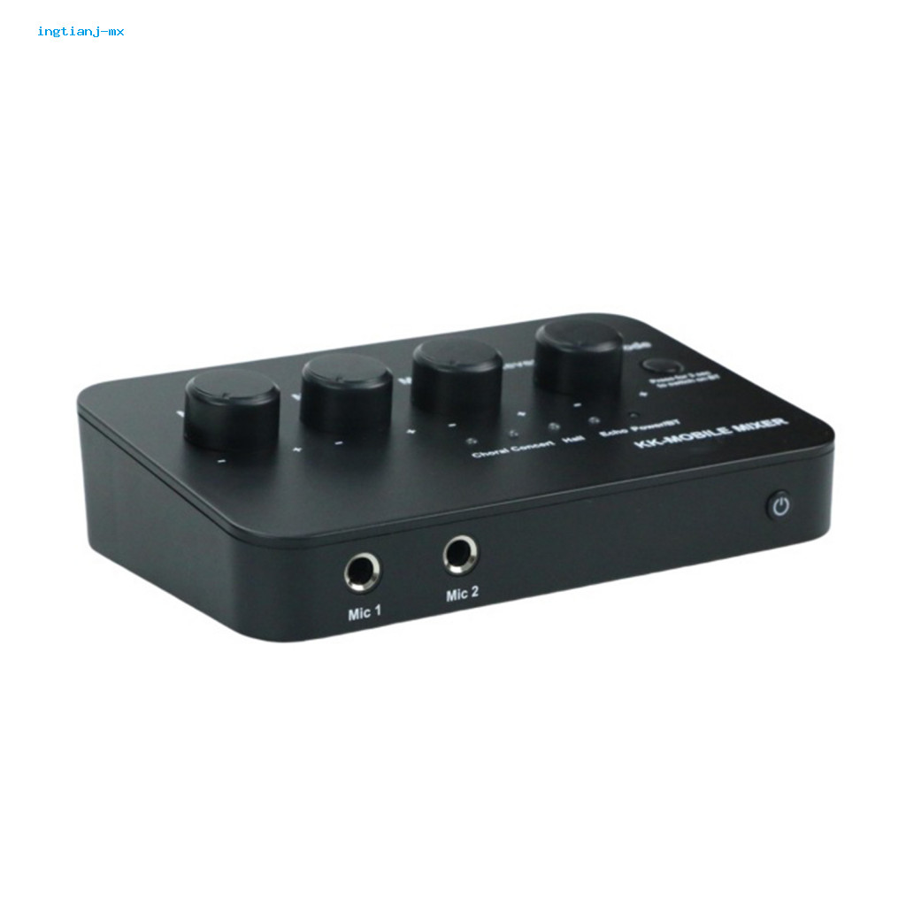 Live Broadcast Mixer Compact Audio Mixer Portable Karaoke Microphone ...