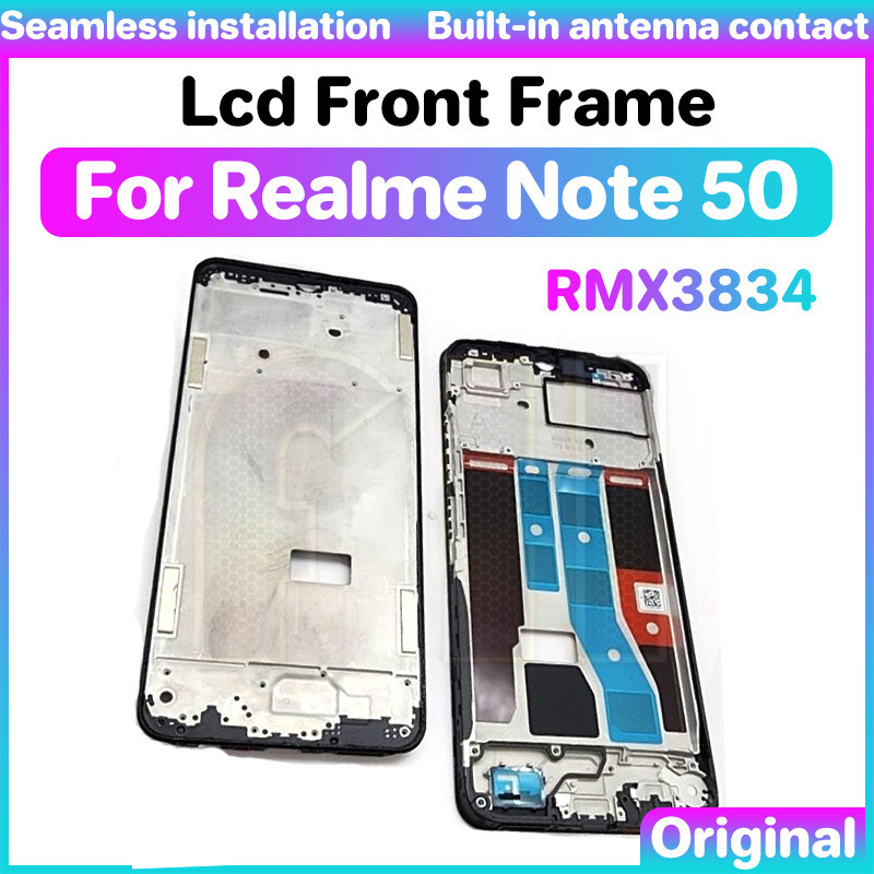 LCD front Display frame For Realme note 50 rmx3834 Front Housing Middle ...