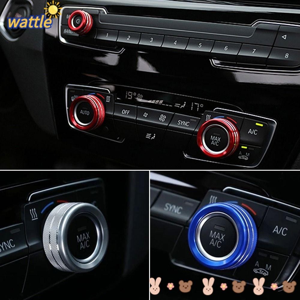 WATTLE Automotive Air Conditioning Knob Red/Blue/Silver for BMW 1 2 3 4 ...