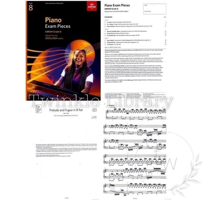 Physical Book [2023 & 2024] ABRSM Piano Exam Pieces 2023 & 2024 syllabus - Grade In 1 2 3 4 5 6 ...