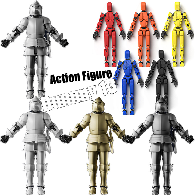 Medieval warrior Dummy 13 Action Figure Robot 3D Printing Lucky 13 ...