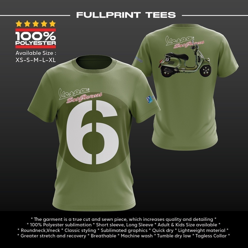 fashion T 2024 Shirt Vespa Six Days Vespa Six Days 6, a Special Version ...