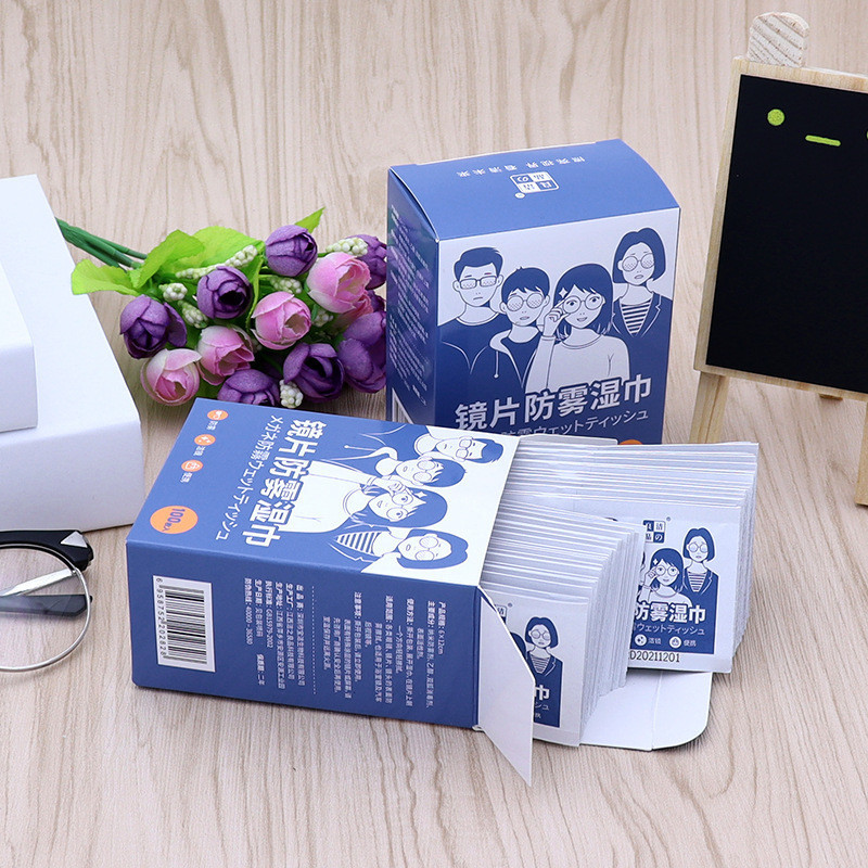 100PCS 3-in-1 Glasses Lens Wipes Disinfection Efficient Wipe Glasses ...
