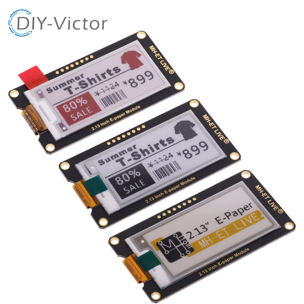 2.13" 2.13 Inch Epaper Module E-paper E-Ink EInk Display Screen SPI Support For Arduino UNO ...