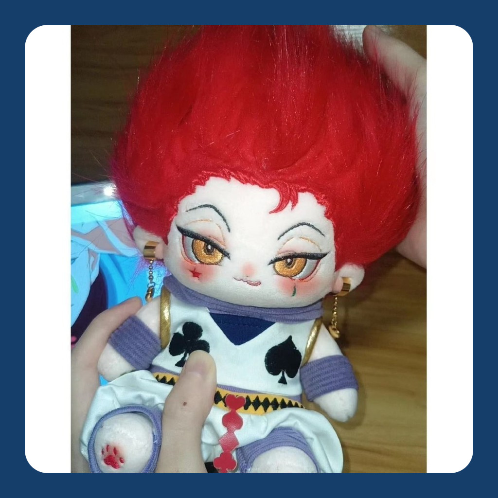 20cm HUNTER × HUNTER Hisoka Attribute Cotton Doll Anime Peripheral Doll ...