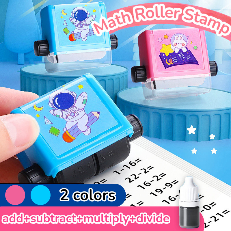 Math Roller Stamp Addition and Subtraction Seal Stamp Kids Math ...