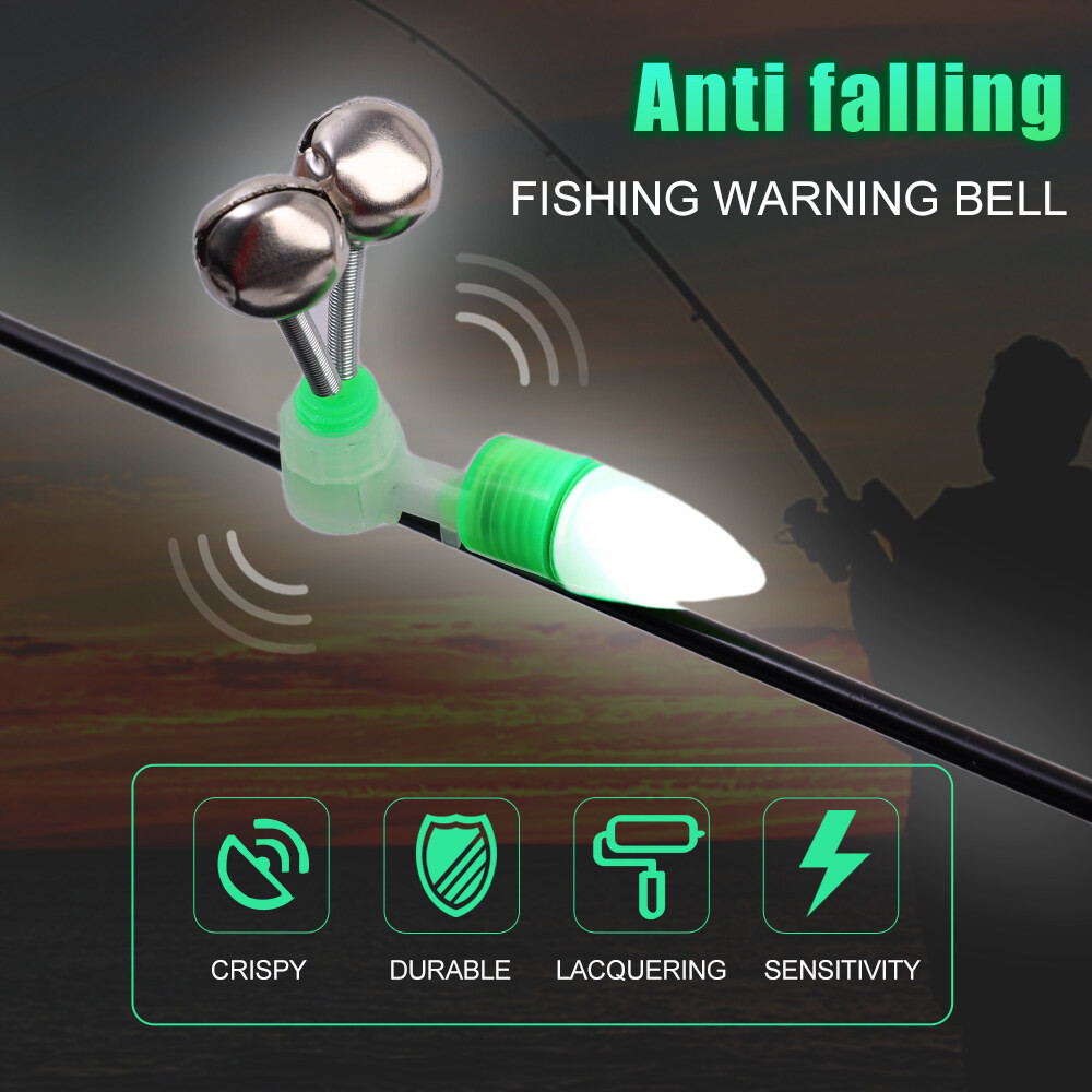 10Pcs single bell fishing indicator bait alarm loud sound alarm bell ...