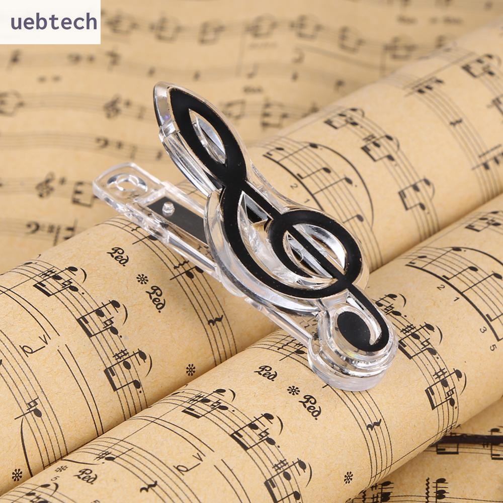 Mini Plastic Musical Note Letter Paper Clip Piano Sheet Spring Holder ...