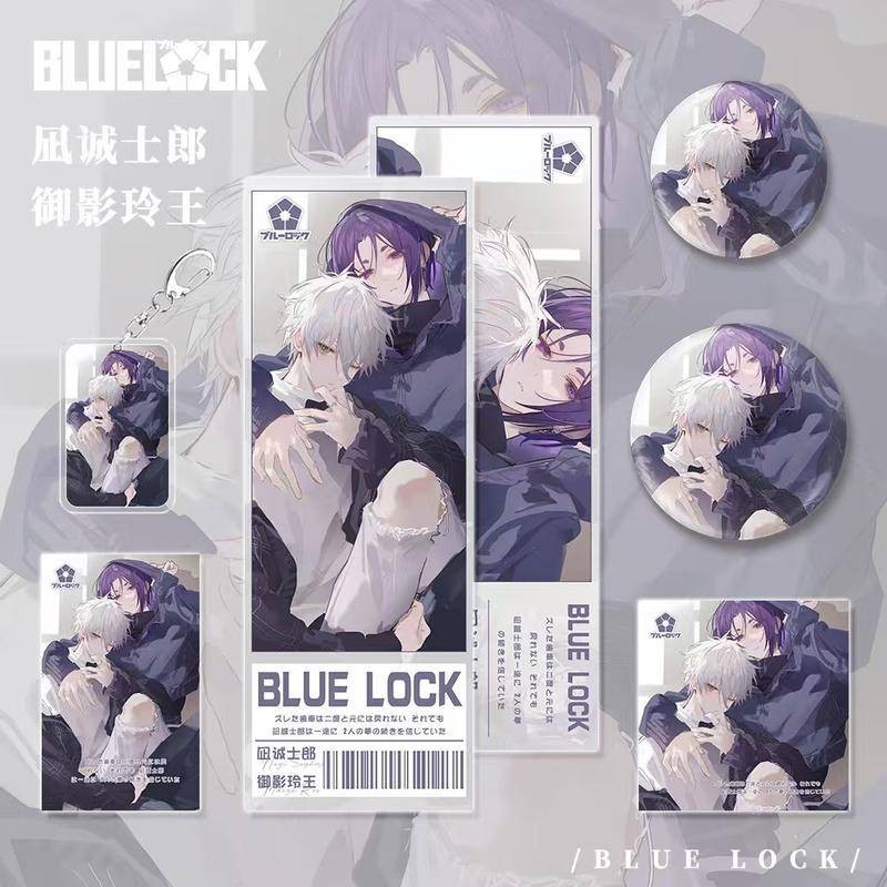 6Pcs Anime Cartoon Blue Lock gift Set Seishiro Nagi Reo Mikage ...