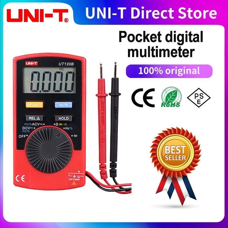 UNI-T UT120B Pocket Size Type Auto-range DMM Digital Multimeters AC/DC ...