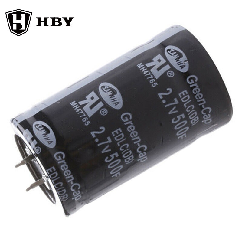 Super Farad Capacitor 2.7V 500F 60*35mm Vehicle Rectifier Low ESR ...