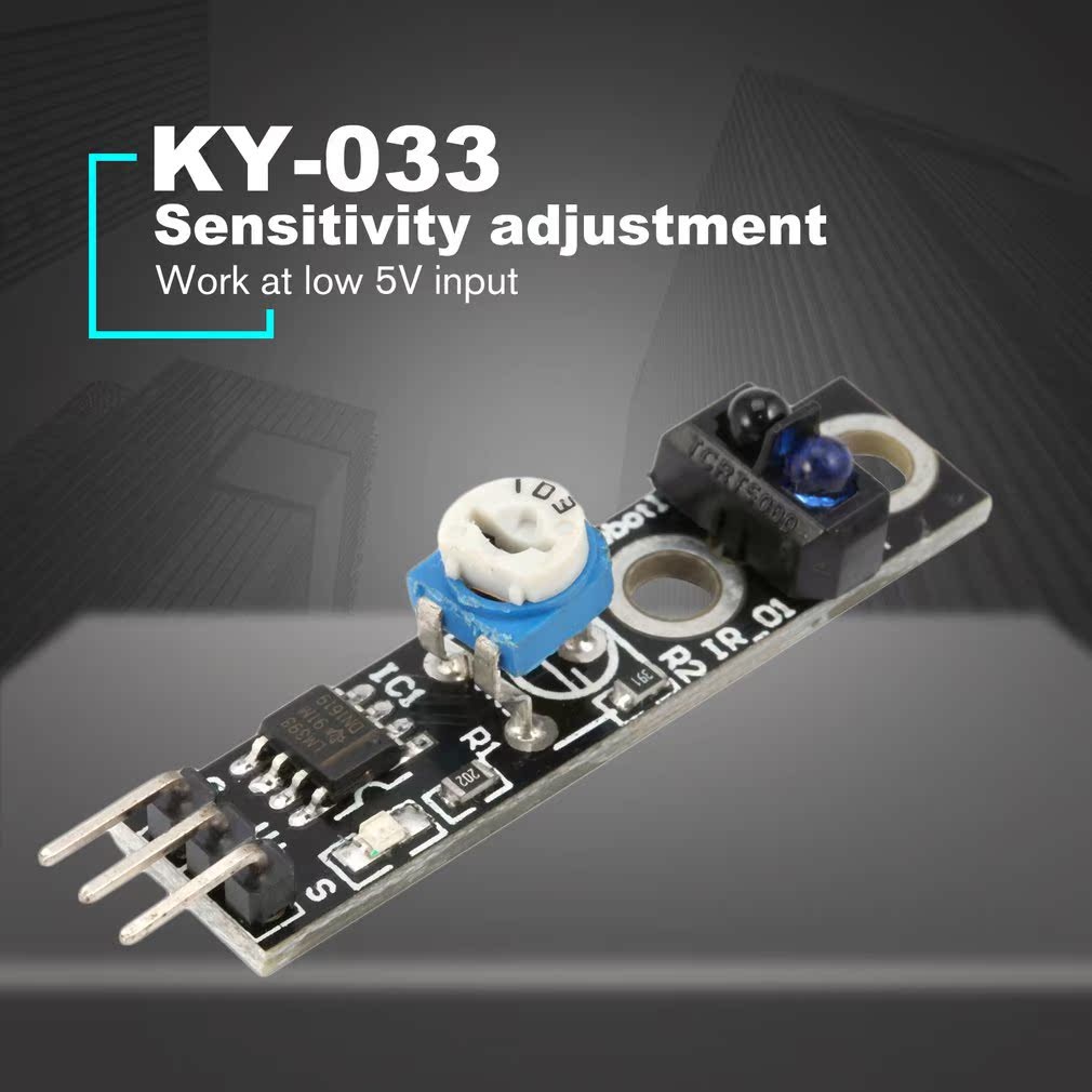 KY-033 1 channel tracing module/ Intelligent Vehicle tracking probe infrared /black white line ...