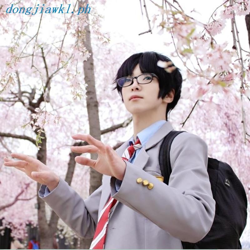 Your Lie In April Anime Cosplay Costume Miyazono Kaori Arima Kousei ...
