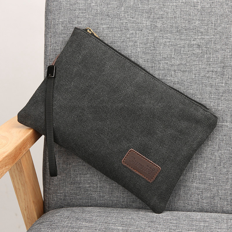 Men's Business Canvas Envelope Package Lightweight Clutch pouch J043 ...