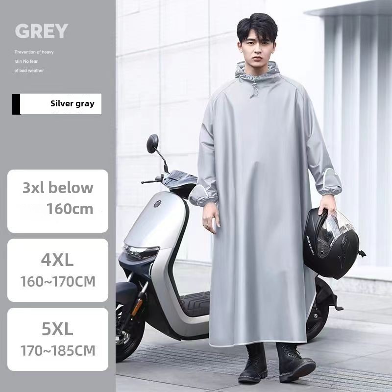Raincoat Motorcycle Men Women Suit Long Full Body Cloak Single Adult ...