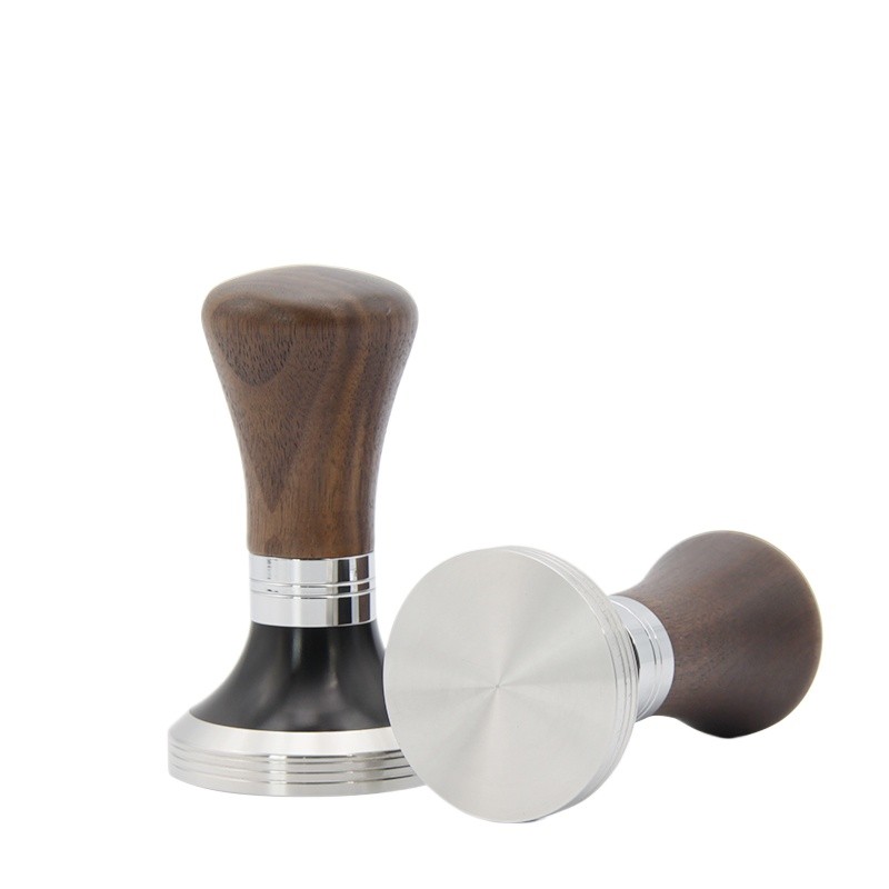 MOJAE/Mojia Italian Coffee Machine Powder Press Wooden Handle Flat ...