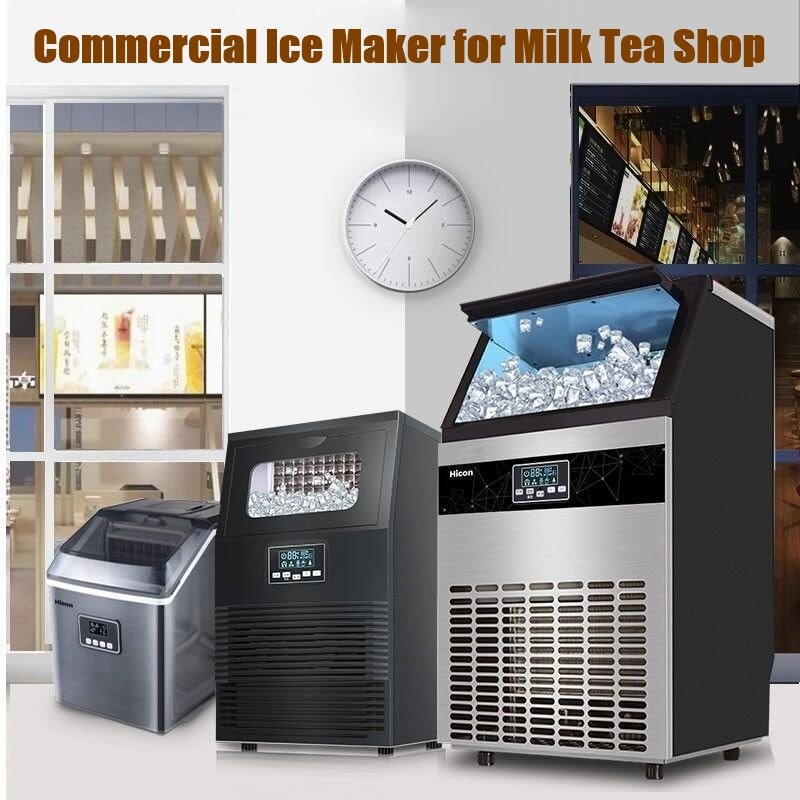 60KG Automatic Ice Maker COD Commercial Large Capacity Intelligent Ice ...