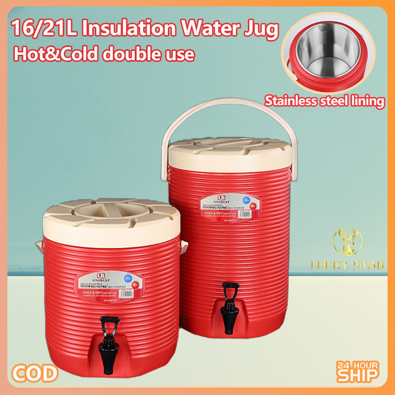 【Sa stock】21L / 16L ice bucket water jug with faucet Ice container ...