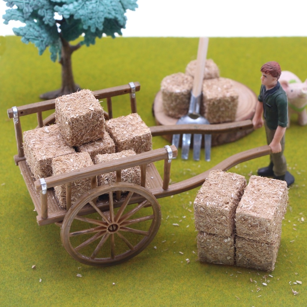 5pcs Set Artificial Haystack Scale Model Ornaments Dollhouse Farm Rick ...