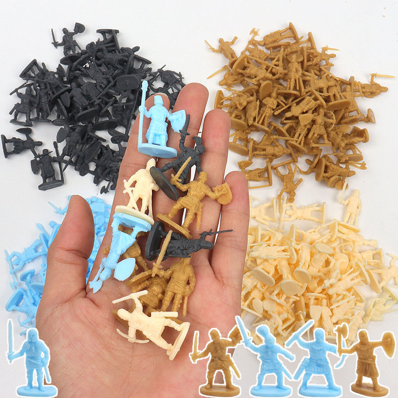 100 Pcs Mini Soldier Toy Classic War Games Classic Soldier Minifigures ...