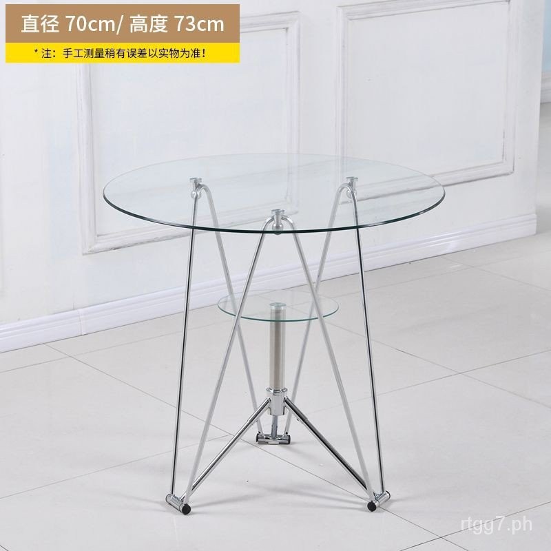 Conference Table Glass Table round Tempered Glass Small round Table ...