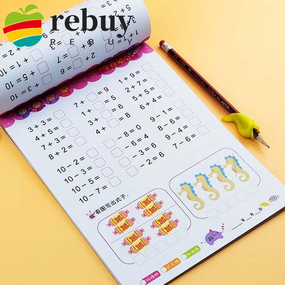 REBUY Kids Math Exercise Book Children Colorful Practice Math ...