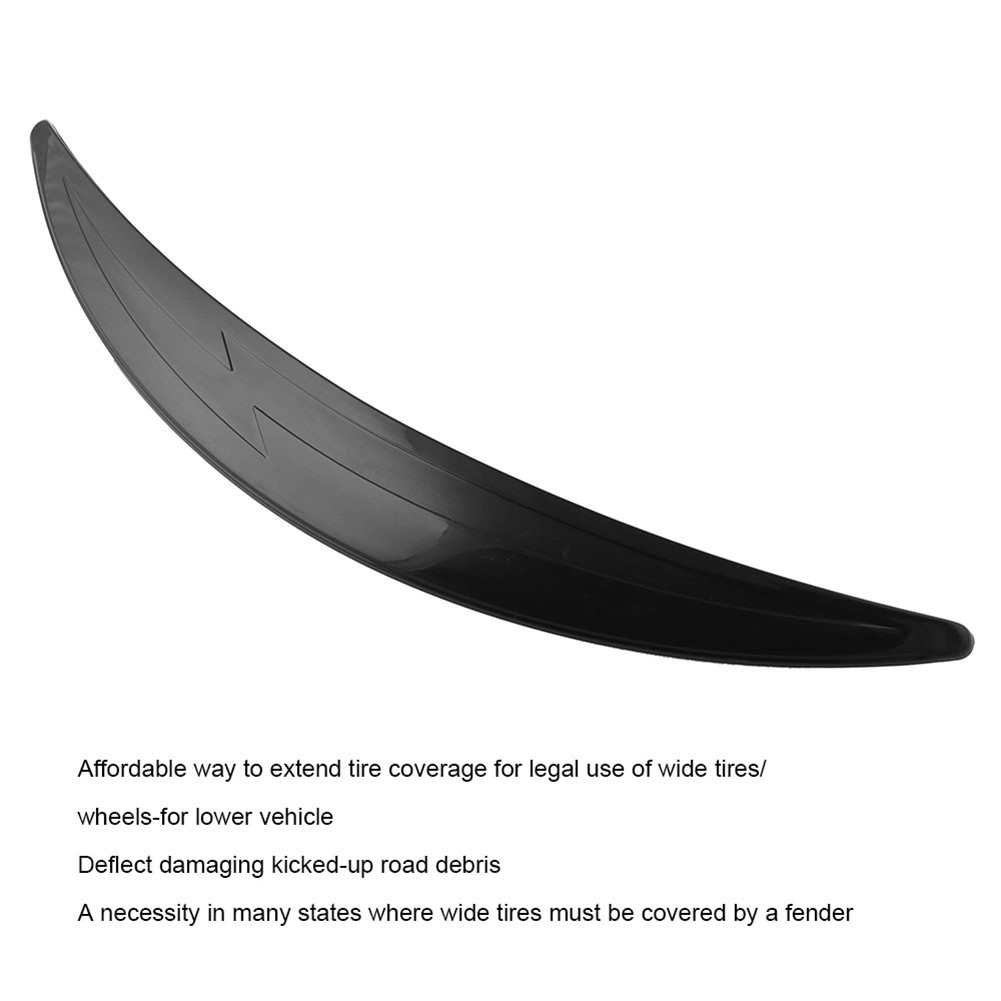 2x Car Arch Wheel Fender Flare Extension Protector Lip with Stickers ...