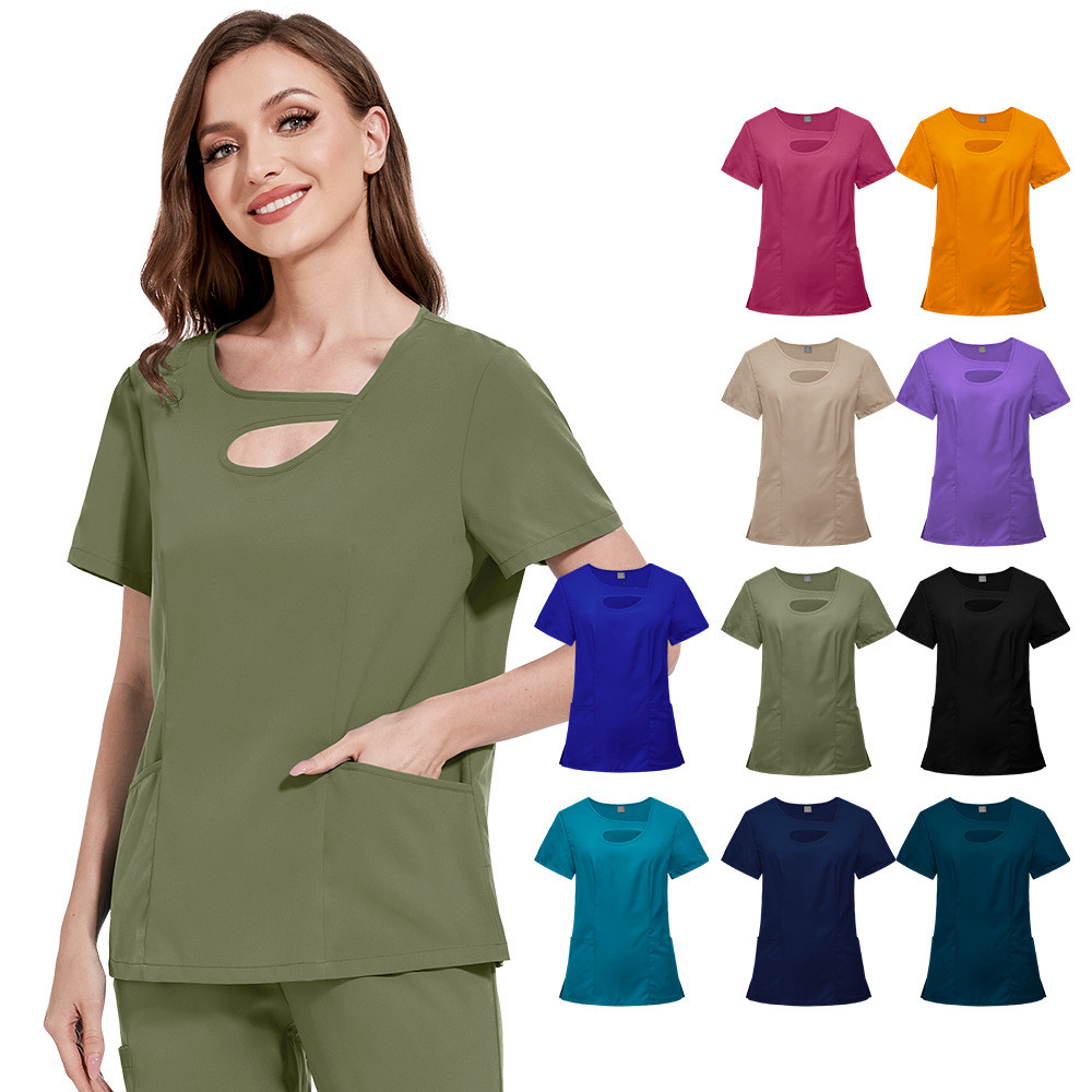 Frosted Suit Doctor Nurse Nursing Home Beauty Salon Nurses' Uniform ...