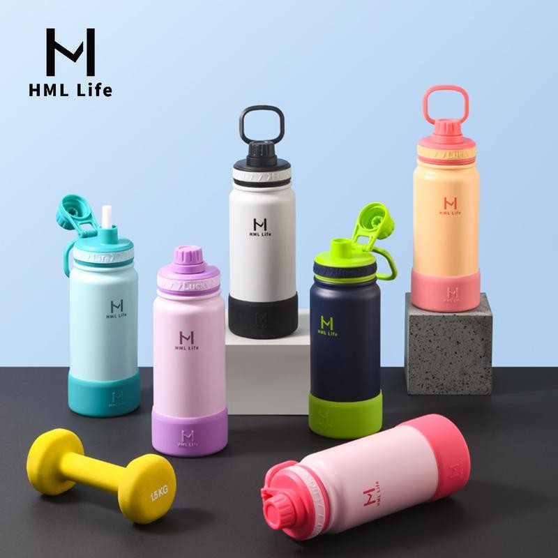HML LIfe Product Series kids With Straw with Spout Lid Vacuum Insulated Drinking Water Flask ...