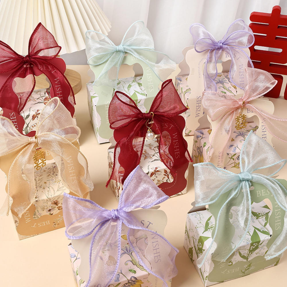 Laser Cut Favor Boxes, Wedding Favors Candy Boxes With Ribbons, Small ...