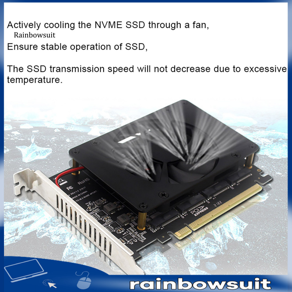 [RB] Computer Accessories Active Fan for Nvme Ssd High Speed Nvme M.2 ...