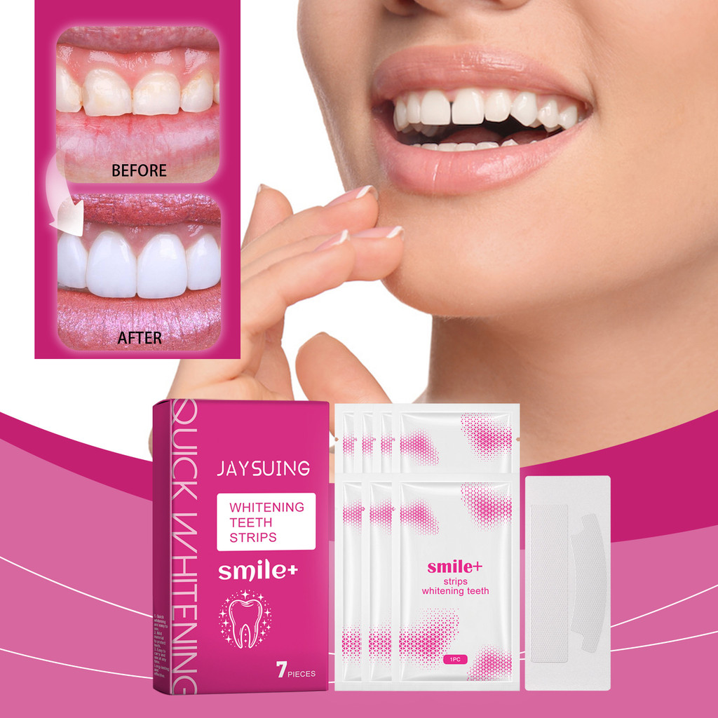 Jaysuing Teeth Whitening Strips Deep Cleaning Yellow Teeth Smoke Teeth ...