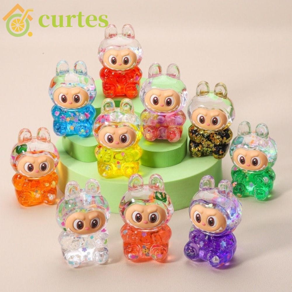 CURTES Luminous Labubu Quicksand Dolls, Noctilucent Luminous Candy ...