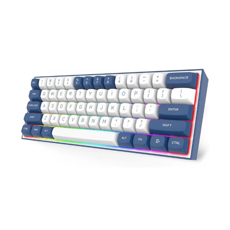 Redragon K717 PRO Custom QMK/VIA Gaming Keyboard, 61 Keys Wireless ...