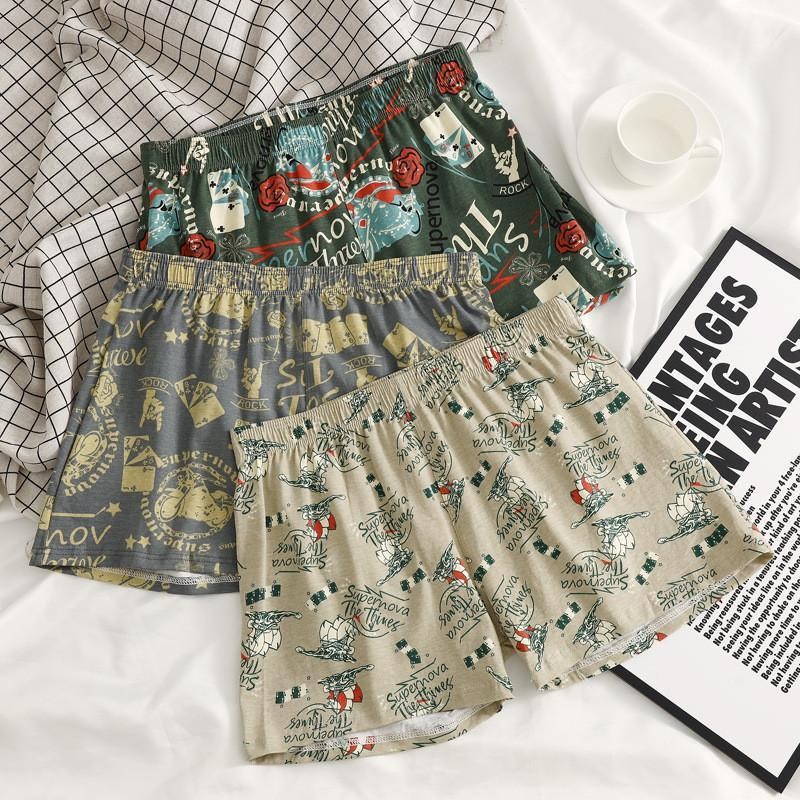 3pcs American Baggy Men's Boxer Shorts Cotton Stretchable Briefs Lalaki ...