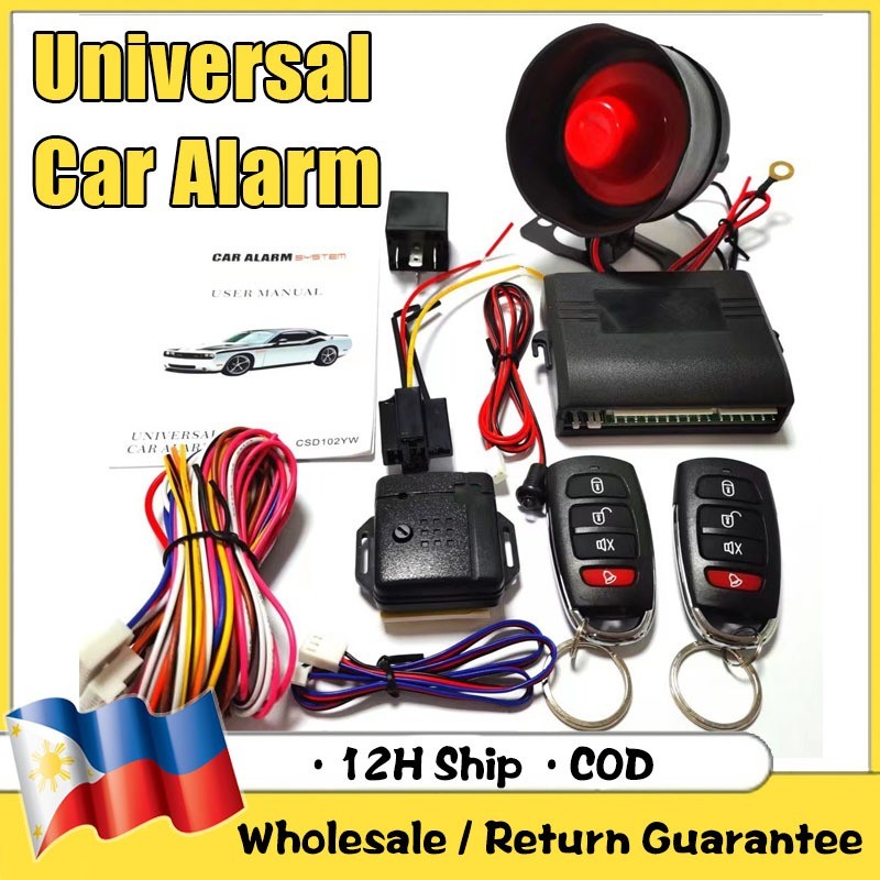 Universal CAR REMOTE CONTROL ALARM KEYLESS ENTRY SYSTEM Anti-Theft Door ...